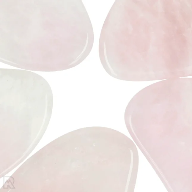 Rozenkwarts Gua Sha | Rusch Mineralen | Groothandel